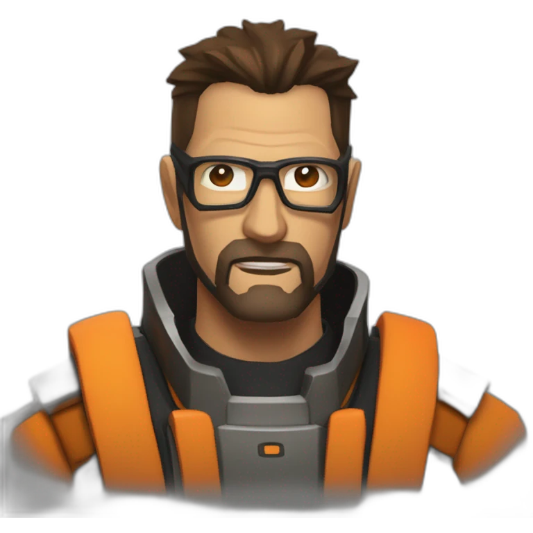 Ussop as gordon freeman emoji | AI Emoji Generator