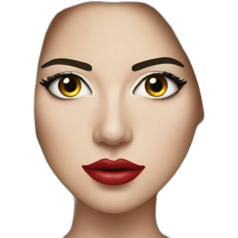 Lady Gaga poker face emoji | AI Emoji Generator