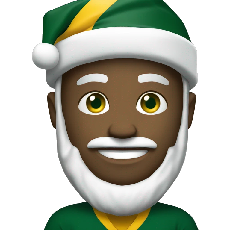 Green Bay packers with Santa emoji | AI Emoji Generator