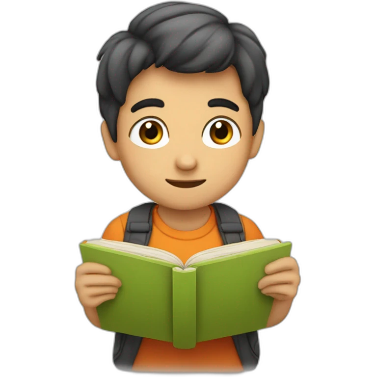 niño leyendo emoji | AI Emoji Generator