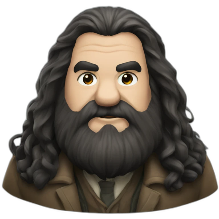 Hagrid from the alan wake universe emoji | AI Emoji Generator