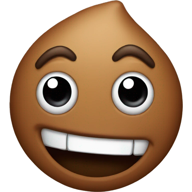Smirking poop emoji emoji | AI Emoji Generator