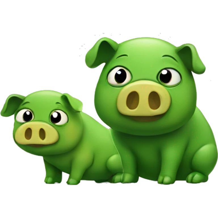 green pig and turt emoji | AI Emoji Generator