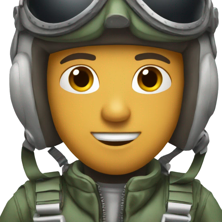 Fighter pilot emoji | AI Emoji Generator