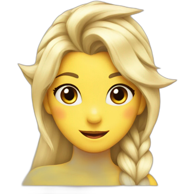 Elsa as Pikachu emoji | AI Emoji Generator
