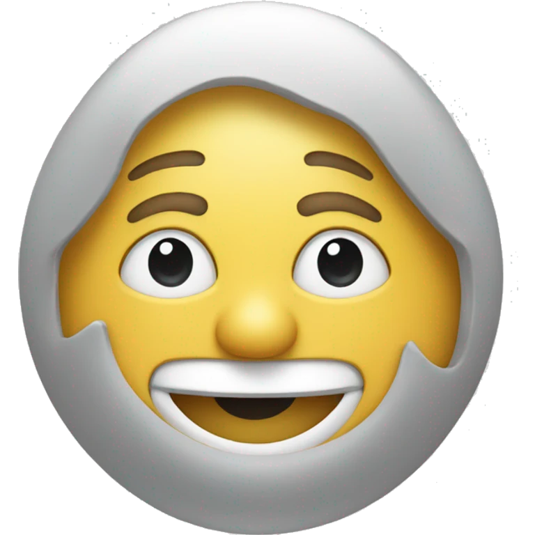A smiley that shows the ease of work emoji | AI Emoji Generator