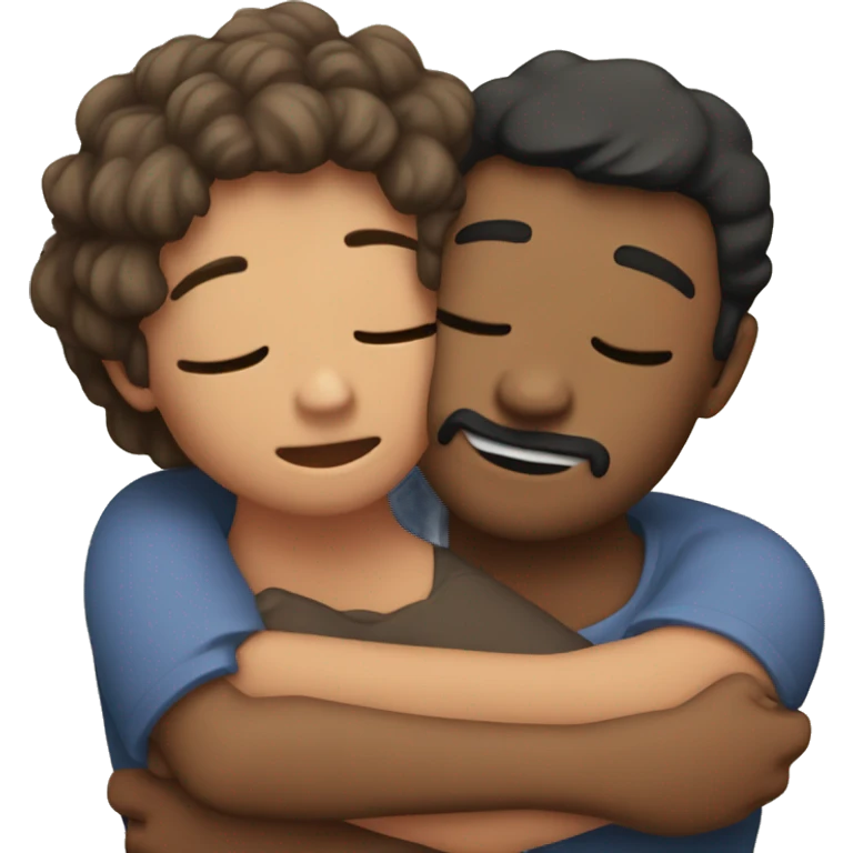 throuple hugging emoji | AI Emoji Generator
