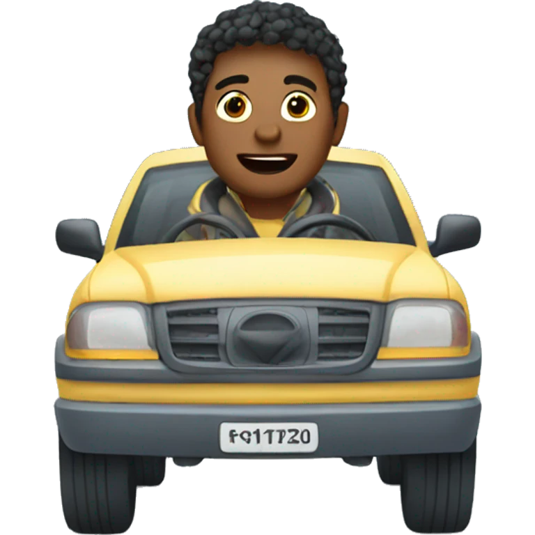 driving in the snow forest emoji | AI Emoji Generator