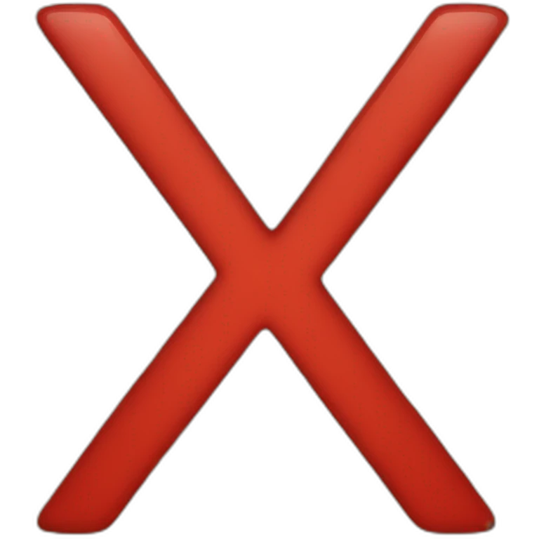 a red letter x emoji | AI Emoji Generator