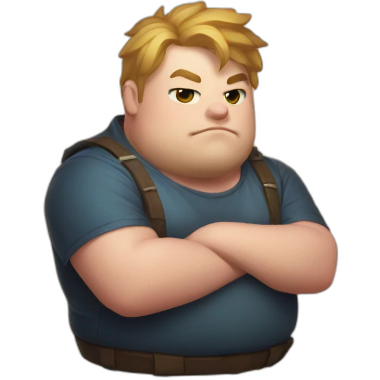 league of legends extremely fat player emoji | AI Emoji Generator