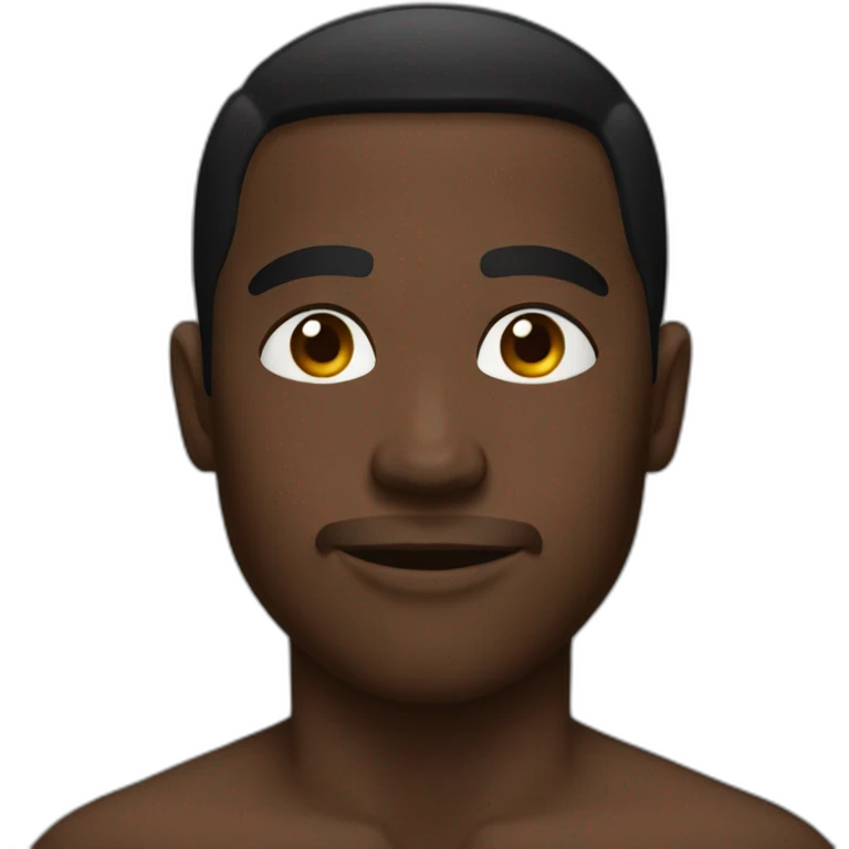 Shirtless black man emoji | AI Emoji Generator