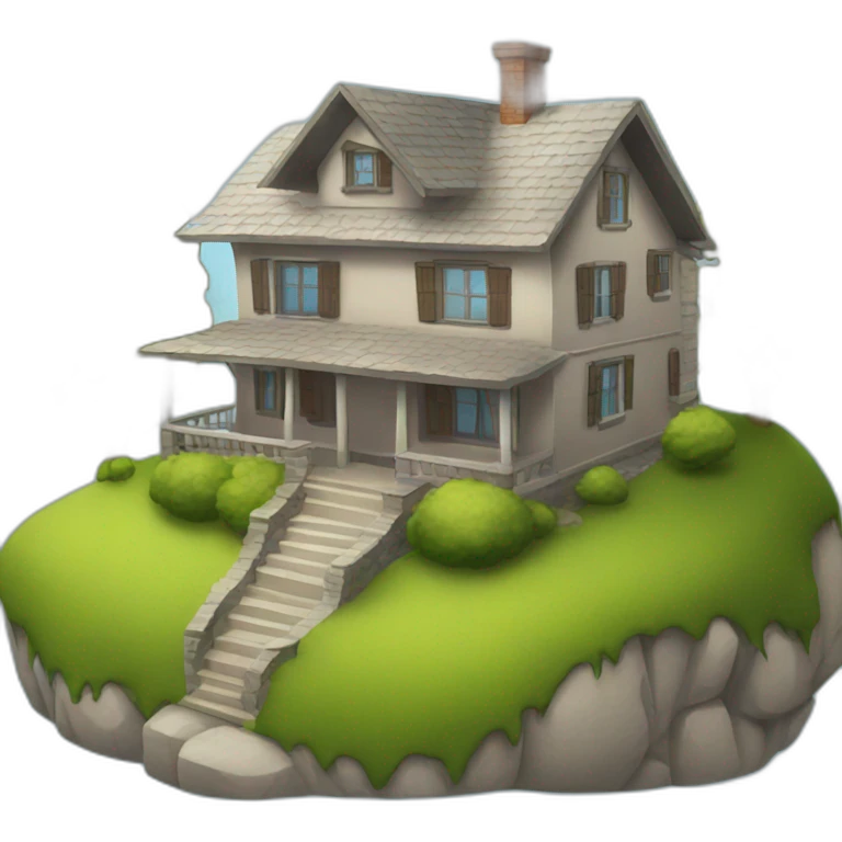house on slope emoji | AI Emoji Generator