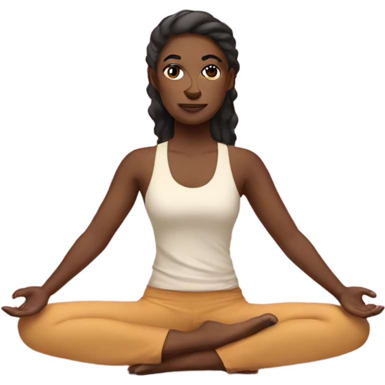 Apologetic yoga instructor emoji | AI Emoji Generator