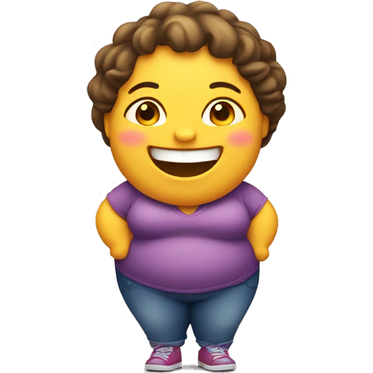 fat girl laughing emoji | AI Emoji Generator
