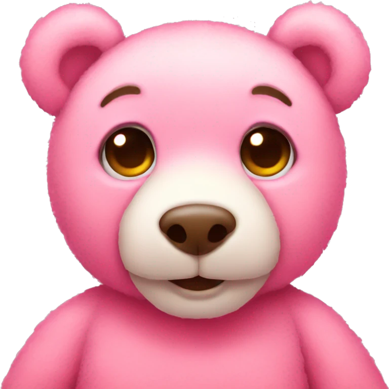 Pink cute teddy bear emoji | AI Emoji Generator