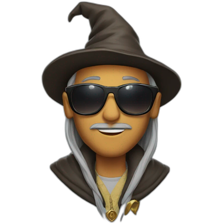 Wizard with ray bans emoji | AI Emoji Generator