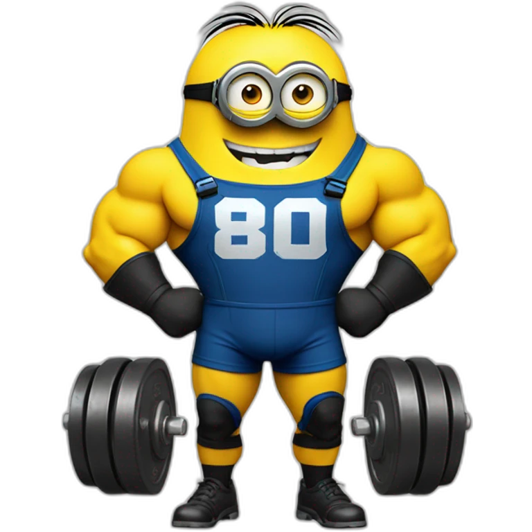 minion bodybuilder jock with the inscription "СВО" emoji | AI Emoji ...