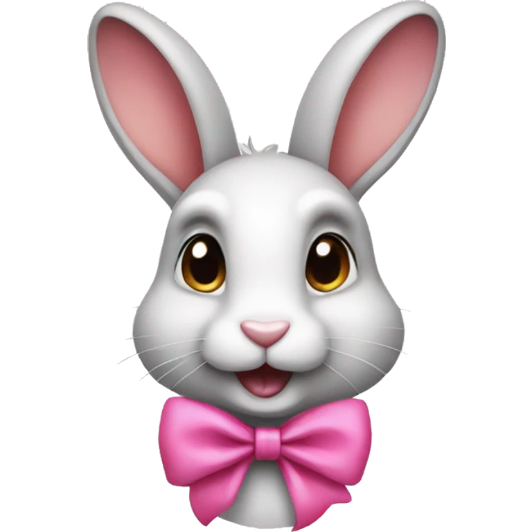 rabbit with pink bow emoji | AI Emoji Generator