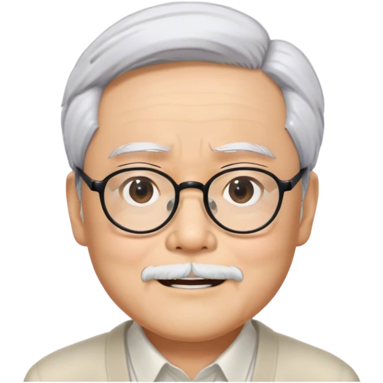 Cinematic Realistic Portrait of Hayao Miyazaki, depicted with defined ...