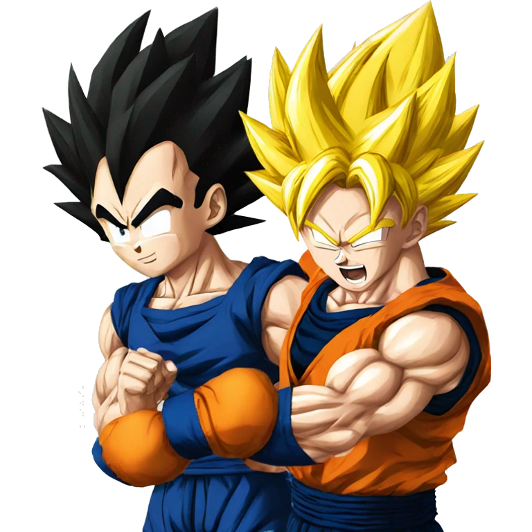Goku vs Vegeta emoji | AI Emoji Generator