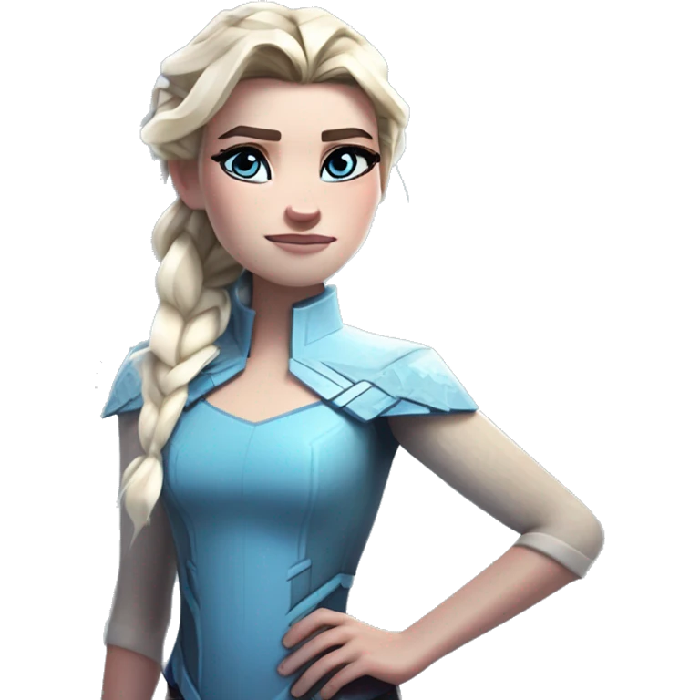 Minecraft wholesome nerd Elsa in Marvel Avengers style, oil paint ...