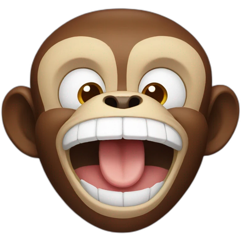 Monkey laughing emoji | AI Emoji Generator