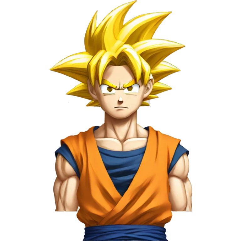 Goku giving up emoji | AI Emoji Generator