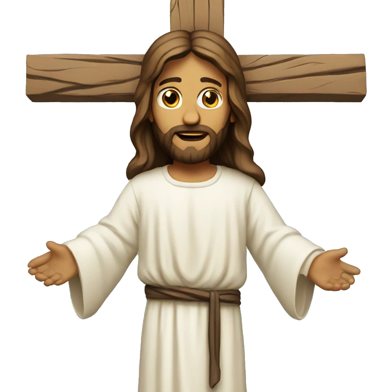 Jesus on a cross emoji | AI Emoji Generator