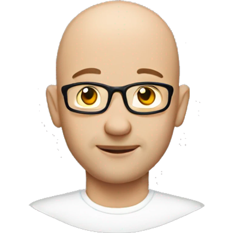 bald man in white shirt emoji | AI Emoji Generator