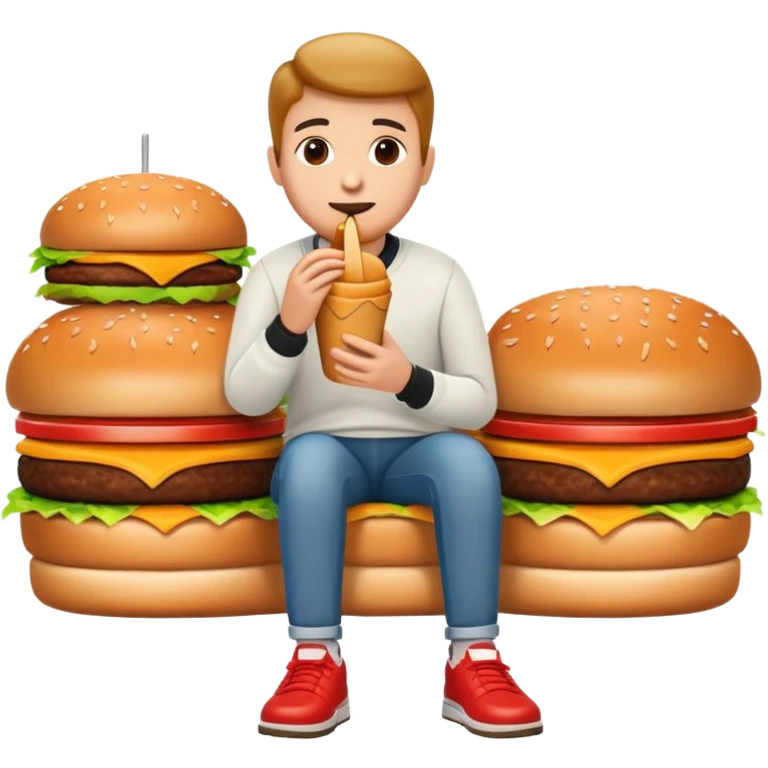 The more McDonald’s you eat the less visible your feet emoji | AI Emoji ...