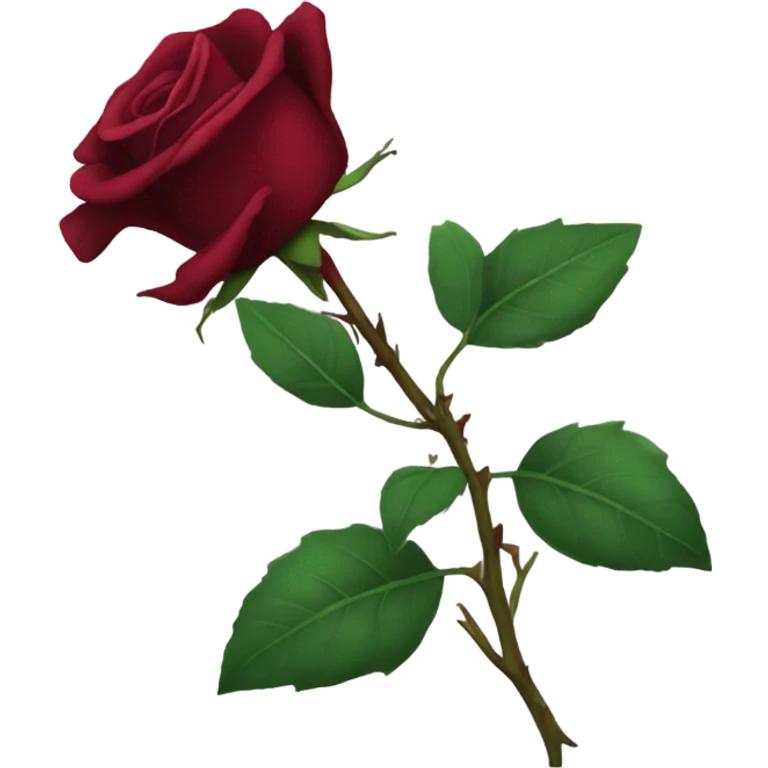 Dark red rose emoji | AI Emoji Generator