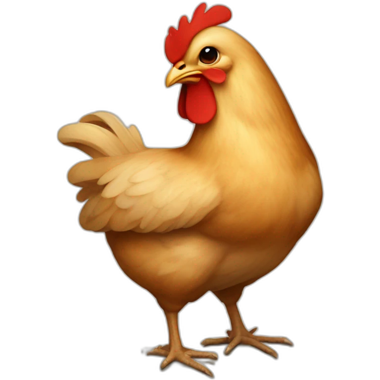 chicken crossed out with an red x emoji | AI Emoji Generator