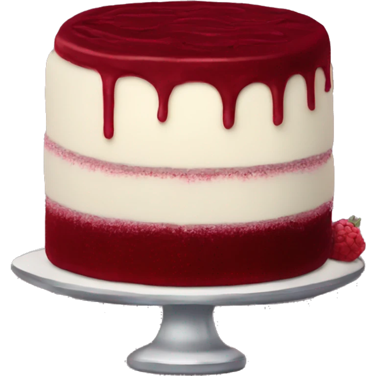 Aesthetic Dark red velvet cake emoji | AI Emoji Generator