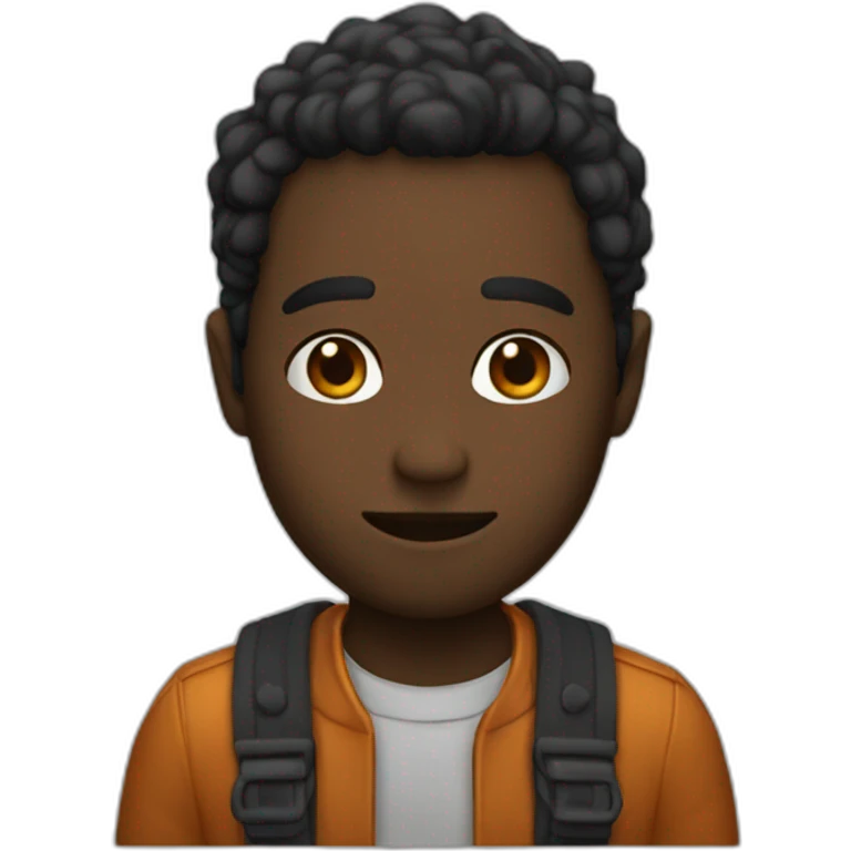 persona con papucha negra emoji | AI Emoji Generator