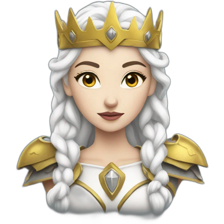 white queen of warriors emoji | AI Emoji Generator