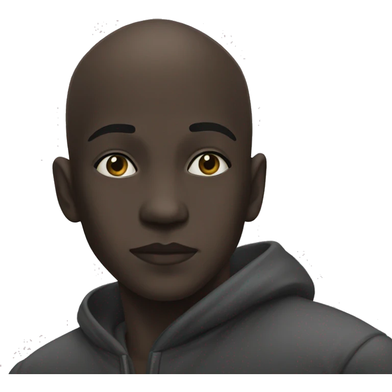 confident bald boy staring meme emoji | AI Emoji Generator