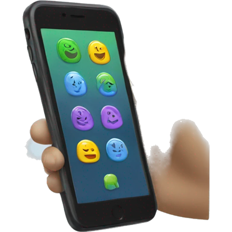 tap-to-sell shares on phone emoji | AI Emoji Generator