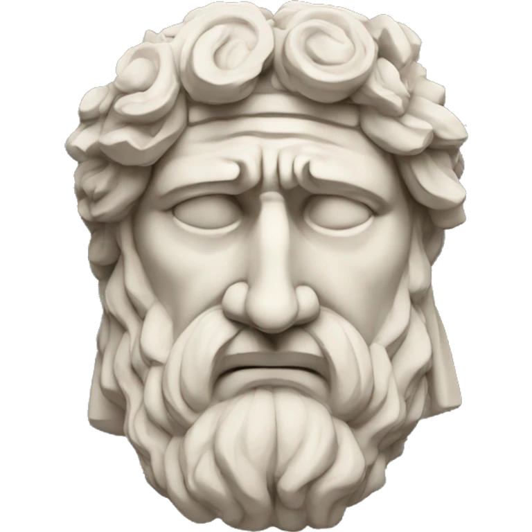 Ancient Greek King Odysseus Statue Face Only, Crying, Tears, Off-white ...