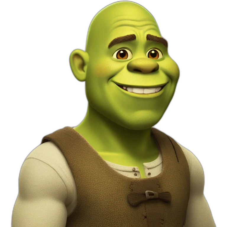 Shrek bois un verre emoji | AI Emoji Generator