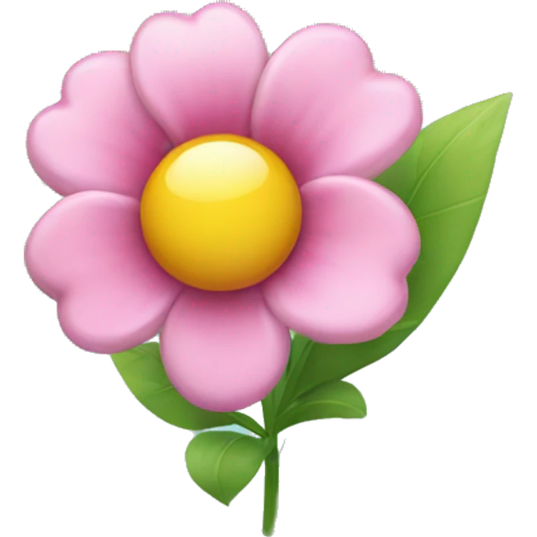 Kawaii pink flower emoji | AI Emoji Generator