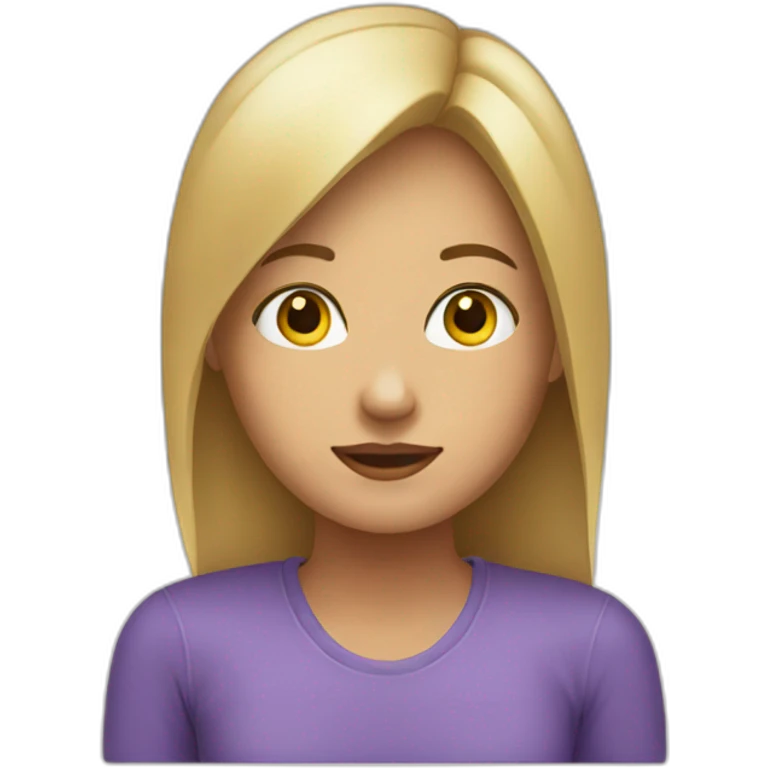 girl on the computer monitor emoji | AI Emoji Generator