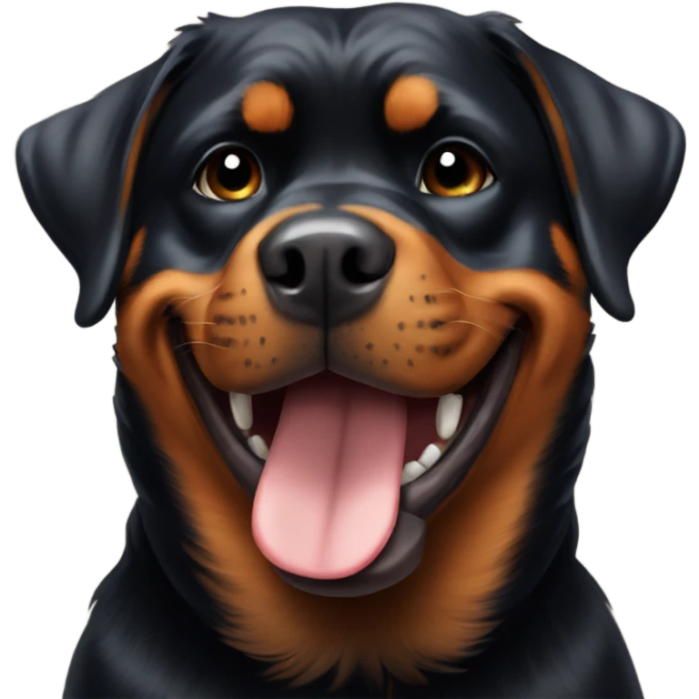 Rottweiler giving a thumbs up emoji | AI Emoji Generator