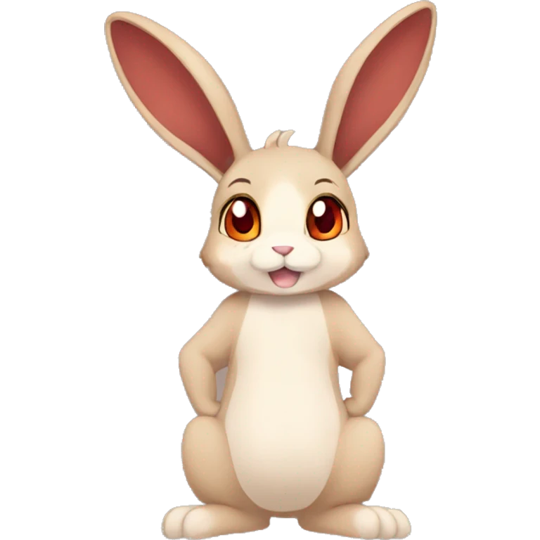 Cute, Anthro, Sona, Dark-Brown, Normal-type-Ground-type Tan-Rabbit ...