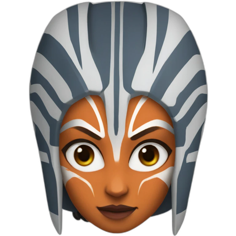 Horned Ahsoka Tano (Portrait, front facing, Apple iOS 17 style) emoji ...