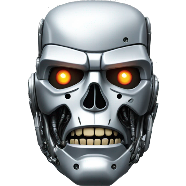 Terminator robot Face emoji | AI Emoji Generator