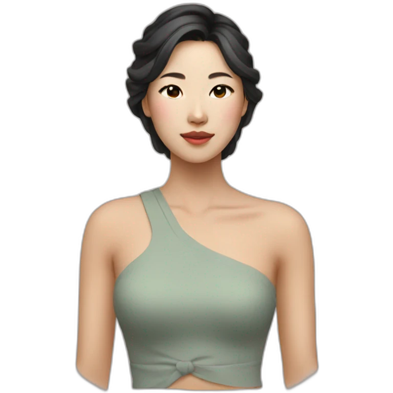 aesthetic asian woman emoji | AI Emoji Generator