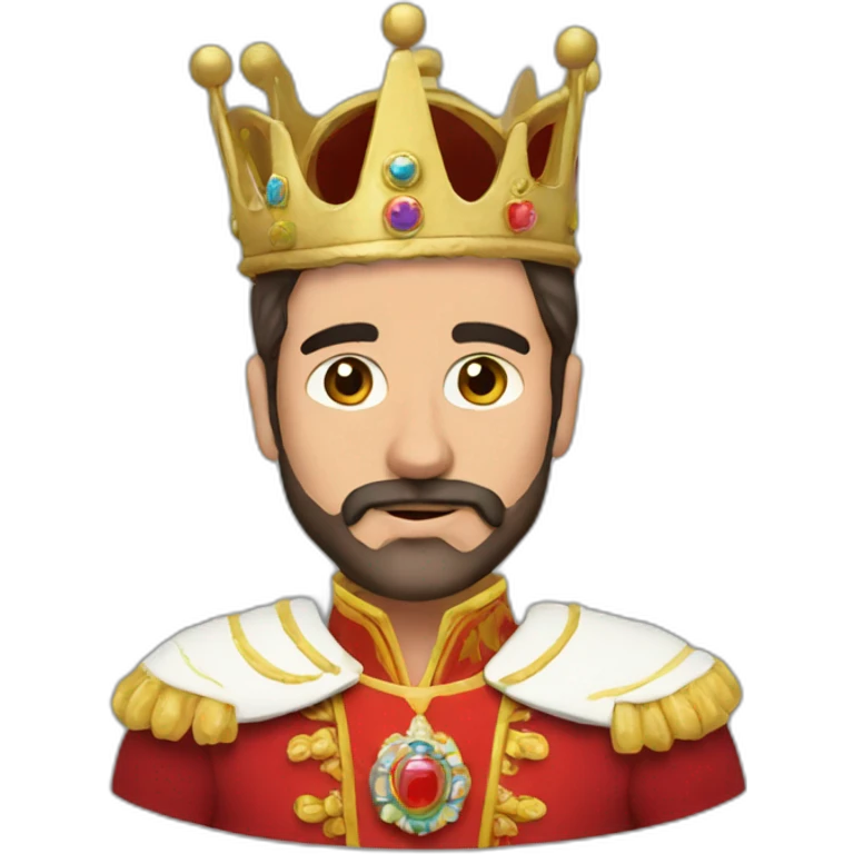Moreno con corona de rey emoji | AI Emoji Generator