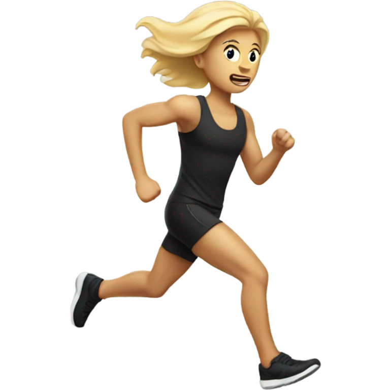 blone run emoji | AI Emoji Generator