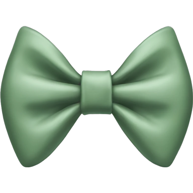 Sage green bow collar emoji | AI Emoji Generator