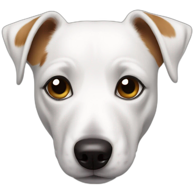 Jack Russell terrier llorando de la risa emoji | AI Emoji Generator